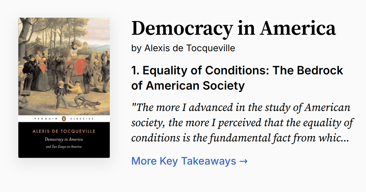 Democracy in America | Summary, Audio, Quotes, FAQ