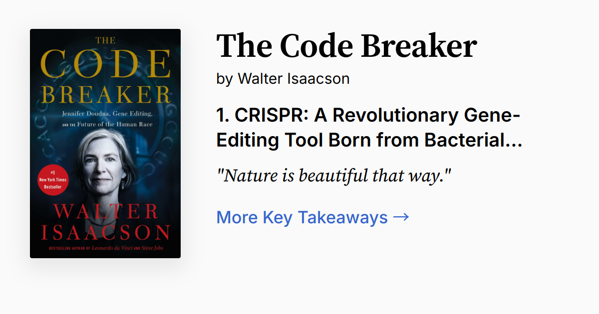 The Code Breaker | Summary, Audio, Quotes, FAQ