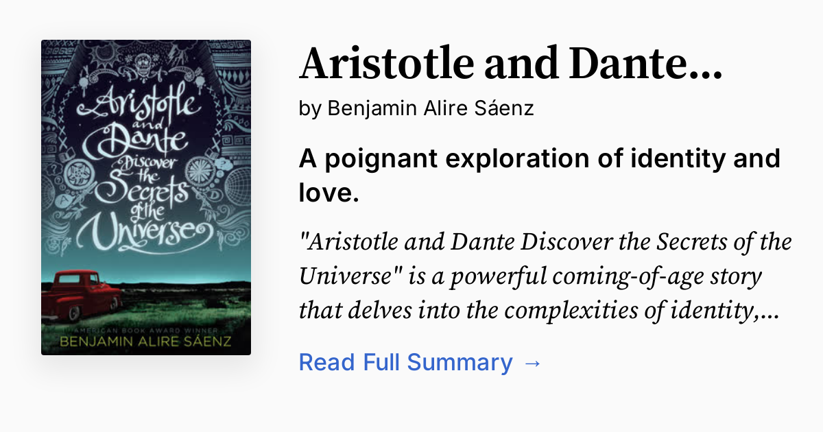 Aristotle and Dante Discover the Secrets of the Universe | Summary ...