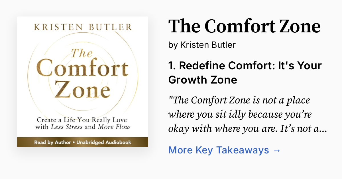 The Comfort Zone | Summary, Audio, Quotes, FAQ