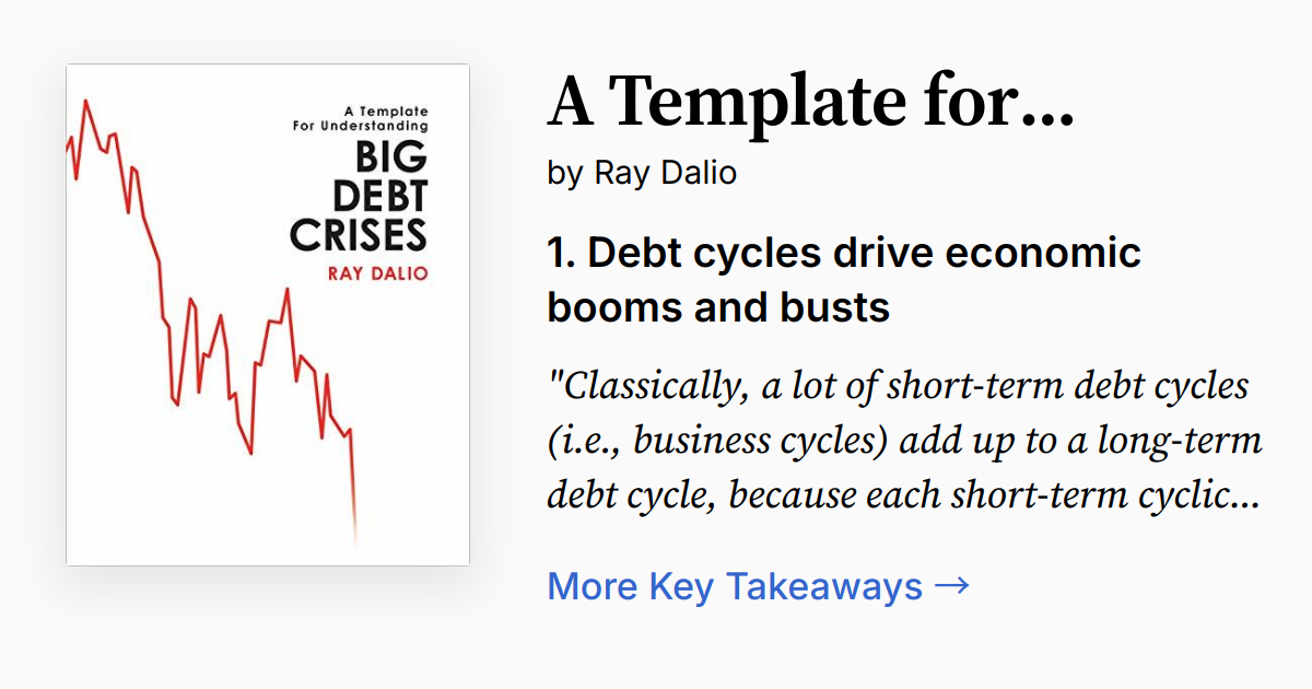 A Template for Understanding Big Debt Crises | Summary, Audio, Quotes, FAQ