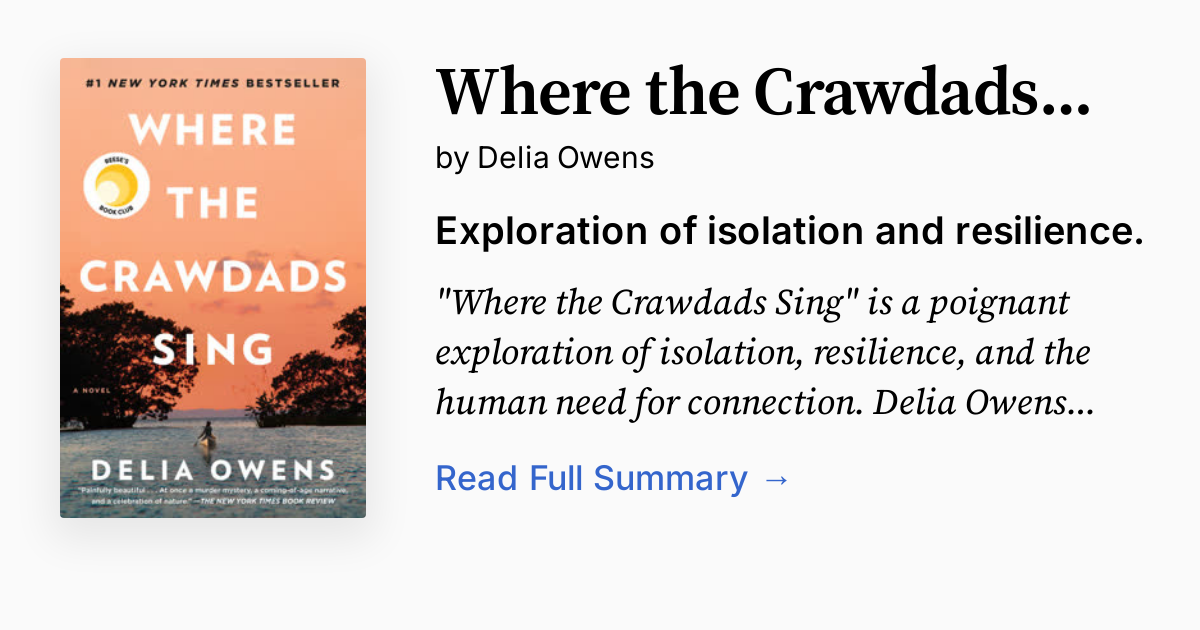Where the Crawdads Sing | Summary, Analysis, FAQ