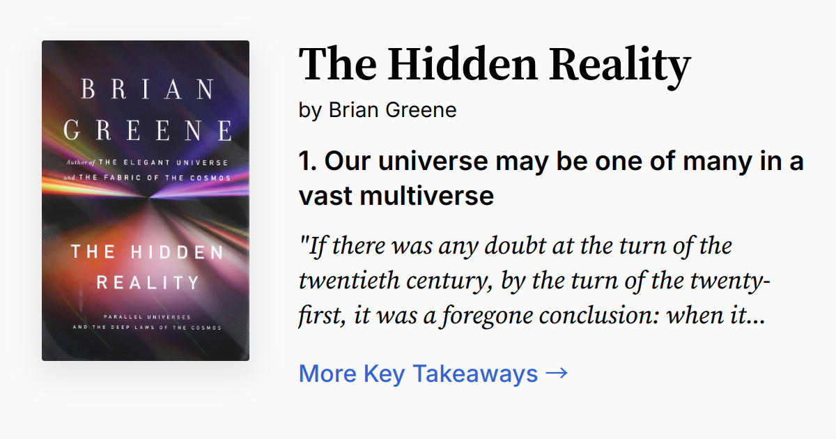 The Hidden Reality | Summary, Audio, Quotes, FAQ