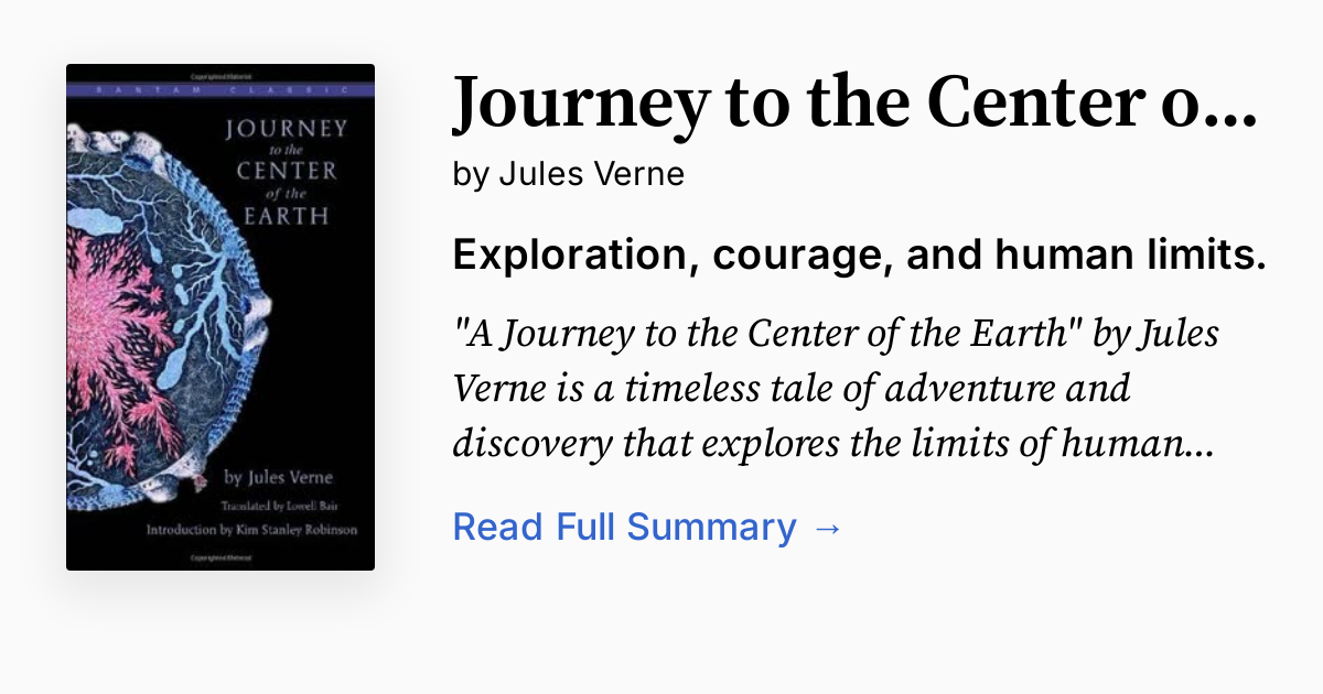 Journey to the Center of the Earth | Summary, Analysis, FAQ