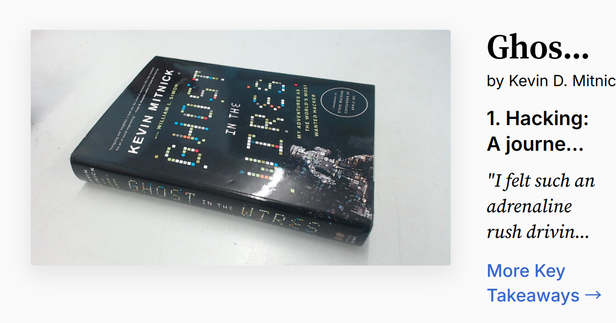 Ghost in the Wires | Summary, Quotes, FAQ, Audio