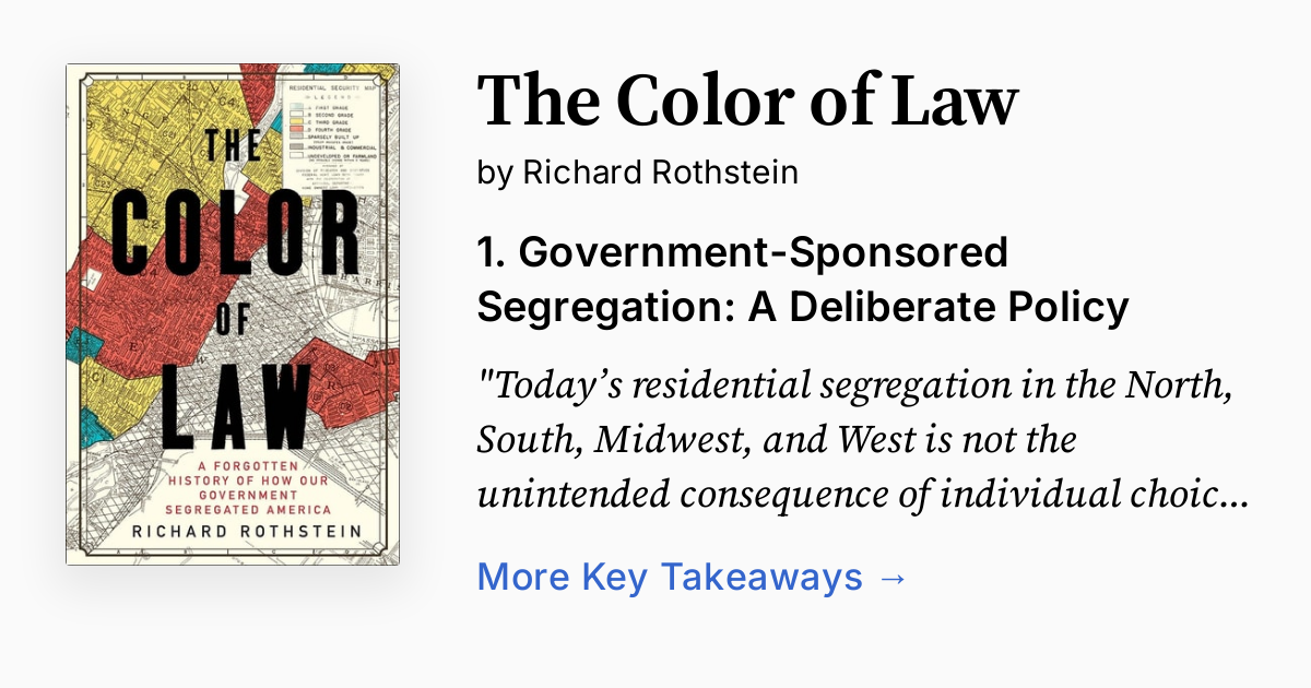 The Color of Law | Summary, Quotes, FAQ, Audio
