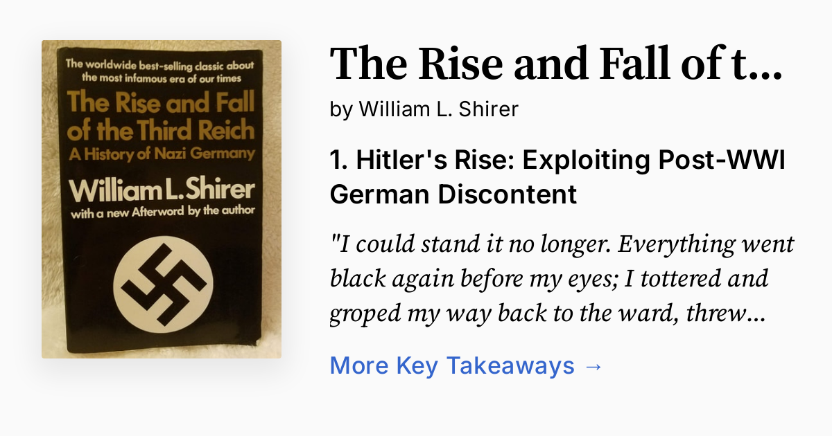The Rise and Fall of the Third Reich | Resumen, Quotes, FAQ, Audio