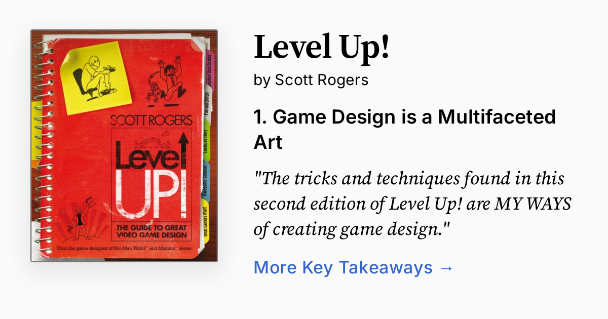 Level Up! by Scott Rogers | Summary, Audio, Quotes, FAQ