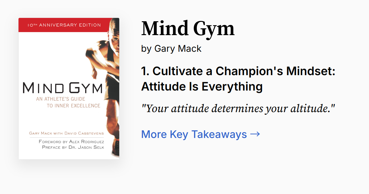 Mind Gym by Gary Mack | Summary, Audio, Quotes, FAQ