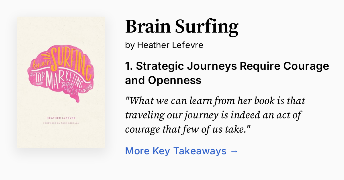 Brain Surfing by Heather Lefevre | Summary, Quotes, Audio