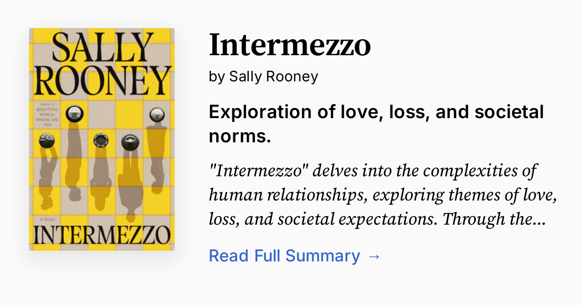Intermezzo by Sally Rooney | Summary, Analysis, FAQ