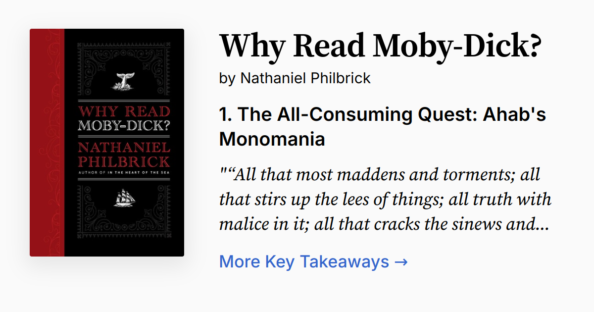 Why Read Moby-Dick? | Summary, Quotes, FAQ, Audio