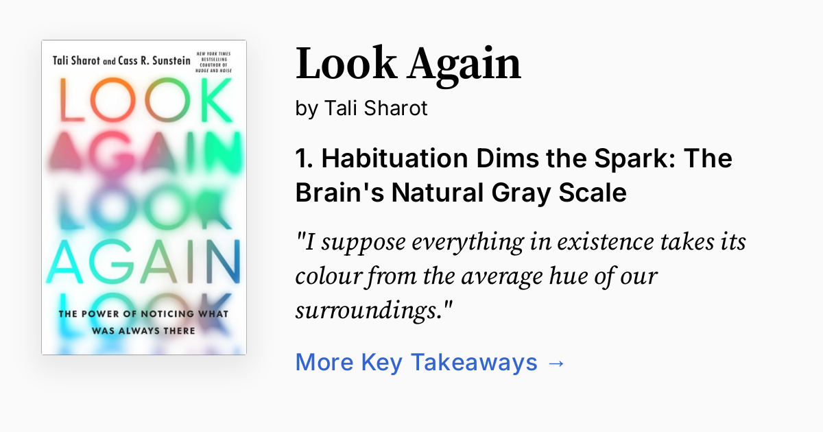 Look Again by Tali Sharot | Summary, Audio, Quotes, FAQ