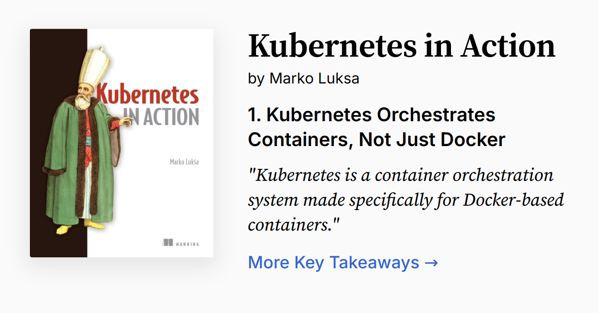 Kubernetes in Action | Summary, Quotes, FAQ, Audio