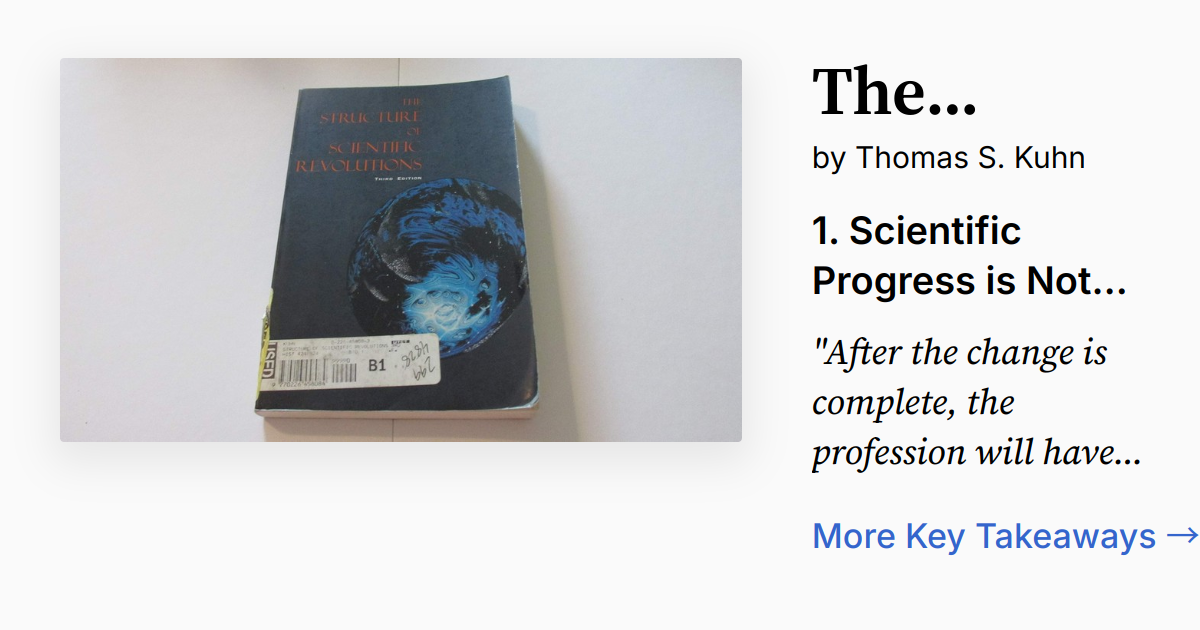The Structure of Scientific Revolutions | Summary, Quotes, FAQ, Audio