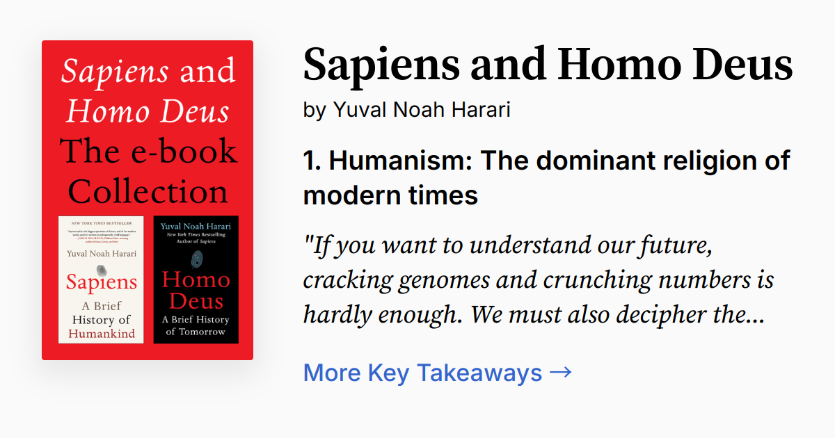 Sapiens and Homo Deus | Summary, Audio, Quotes, FAQ