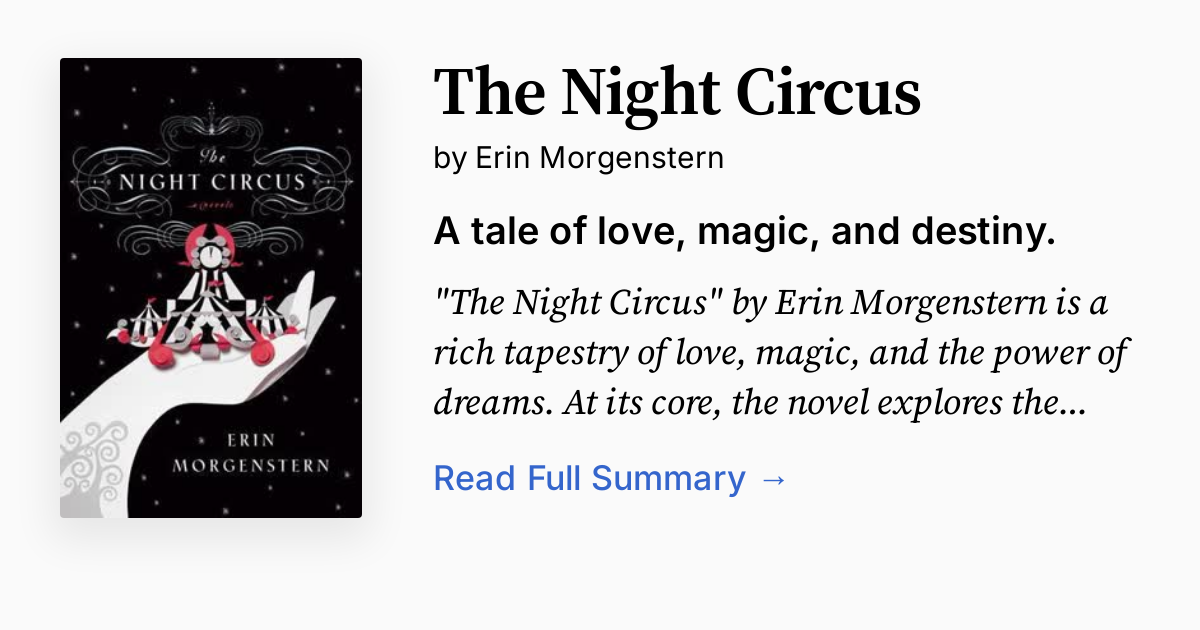 The Night Circus | Summary, Analysis, FAQ