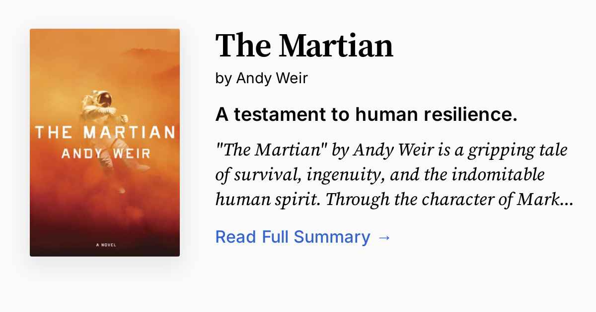 The Martian by Andy Weir | Summary, Analysis, FAQ