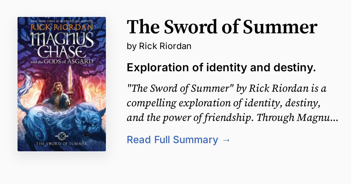 The Sword of Summer | Summary, Analysis, FAQ