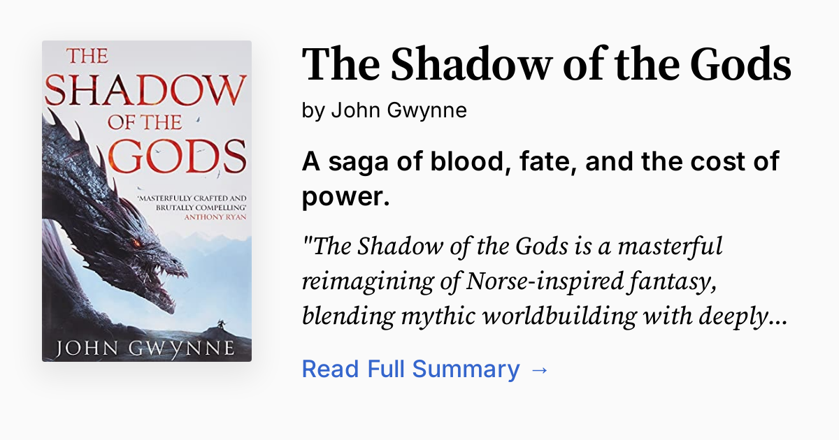 The Shadow of the Gods | Summary, Analysis, FAQ