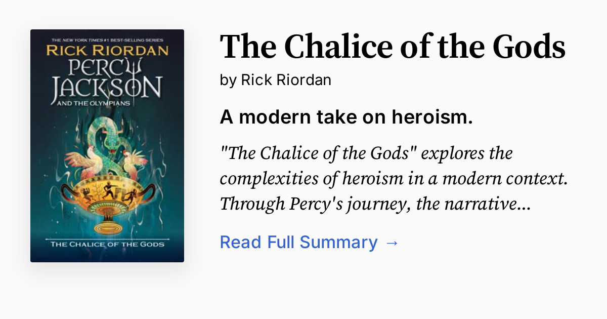 The Chalice of the Gods | Summary, Analysis, FAQ