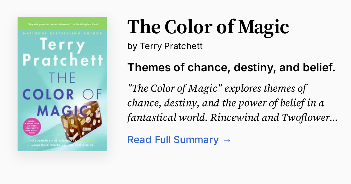 The Color of Magic | Summary, Analysis, FAQ