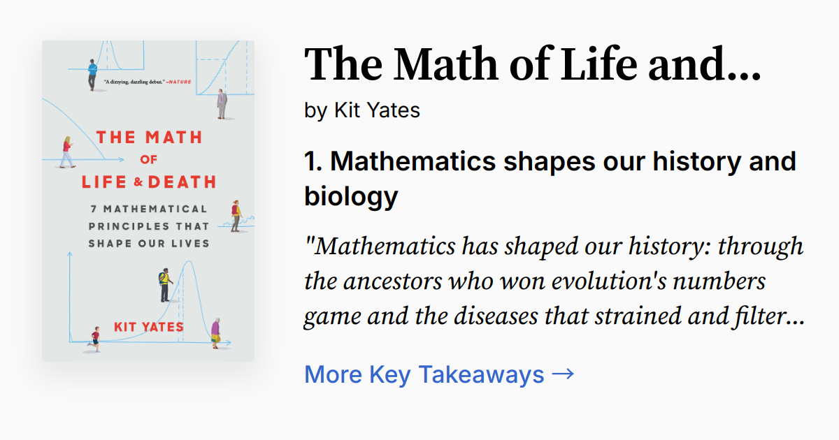 The Math of Life and Death | Summary, Quotes, FAQ, Audio