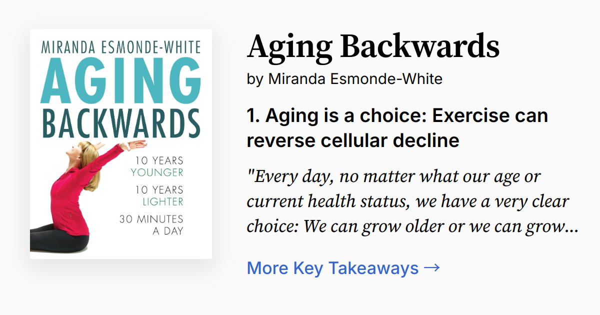 Aging Backwards | Summary, Audio, Quotes