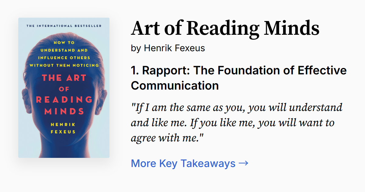 Art of Reading Minds | Summary, Audio, Quotes, FAQ