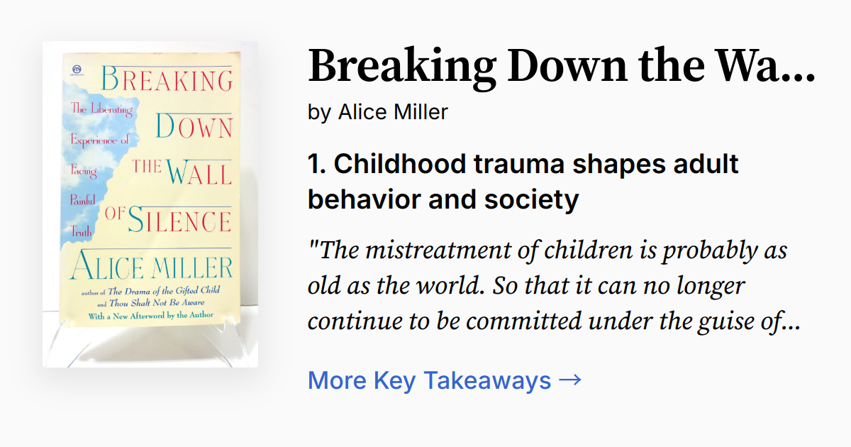 Breaking Down the Wall of Silence | Summary, Audio, Quotes, FAQ