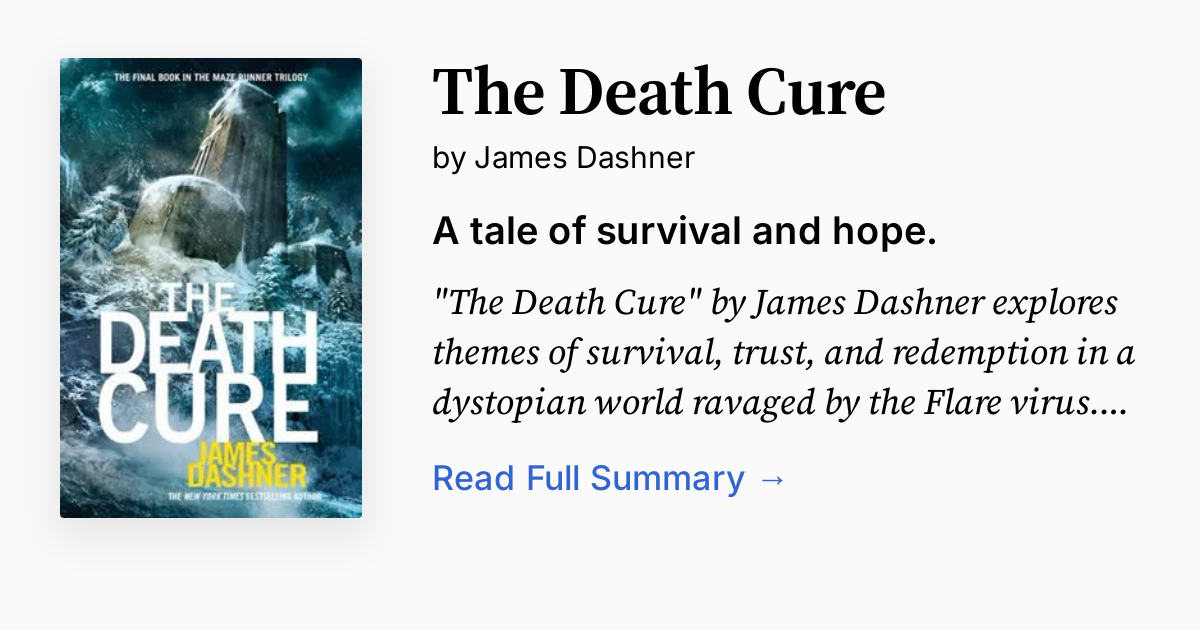 The Death Cure by James Dashner | Summary, Analysis, FAQ