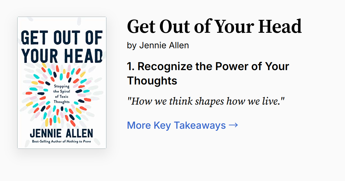 Get Out of Your Head | Summary, Audio, Quotes, FAQ