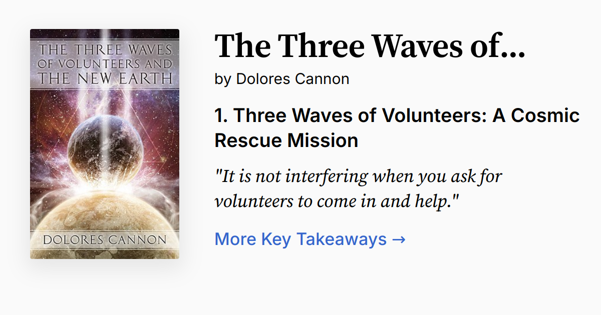 The Three Waves of Volunteers and the New Earth | Summary, Audio ...