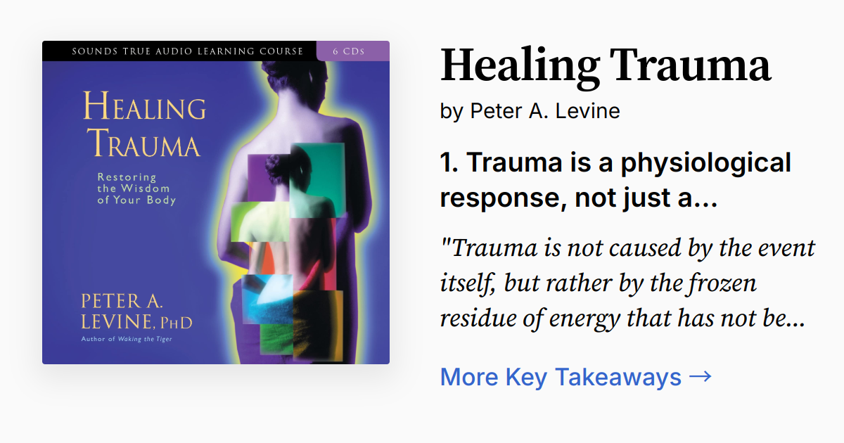 Healing Trauma by Peter A. Levine | Summary, Audio, Quotes, FAQ