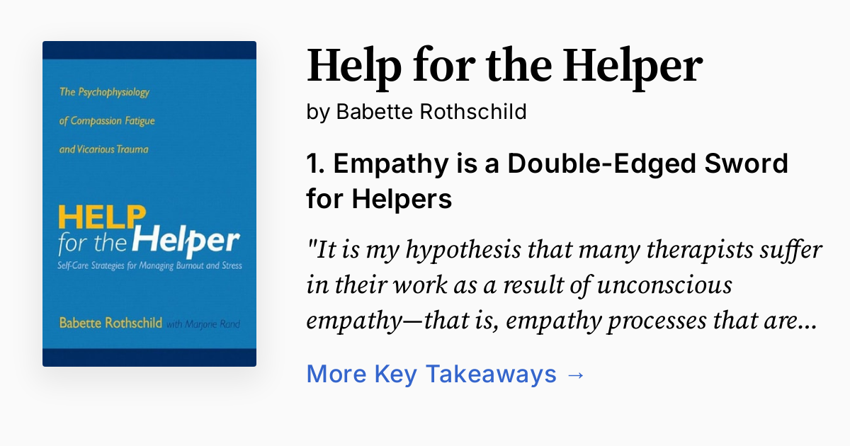 Help for the Helper | Summary, Quotes, FAQ, Audio