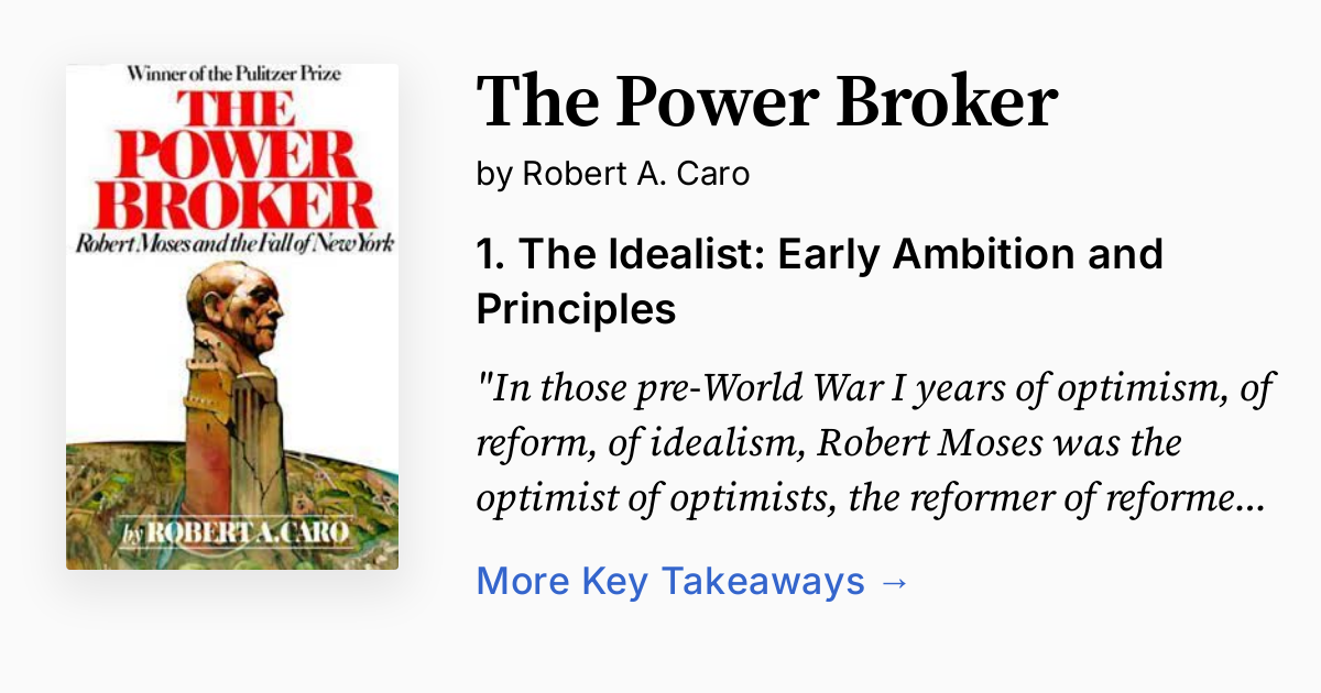 The Power Broker | Summary, Audio, Quotes