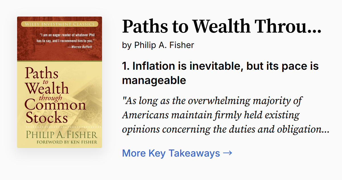 Paths to Wealth Through Common Stocks | Summary, Audio, Quotes, FAQ