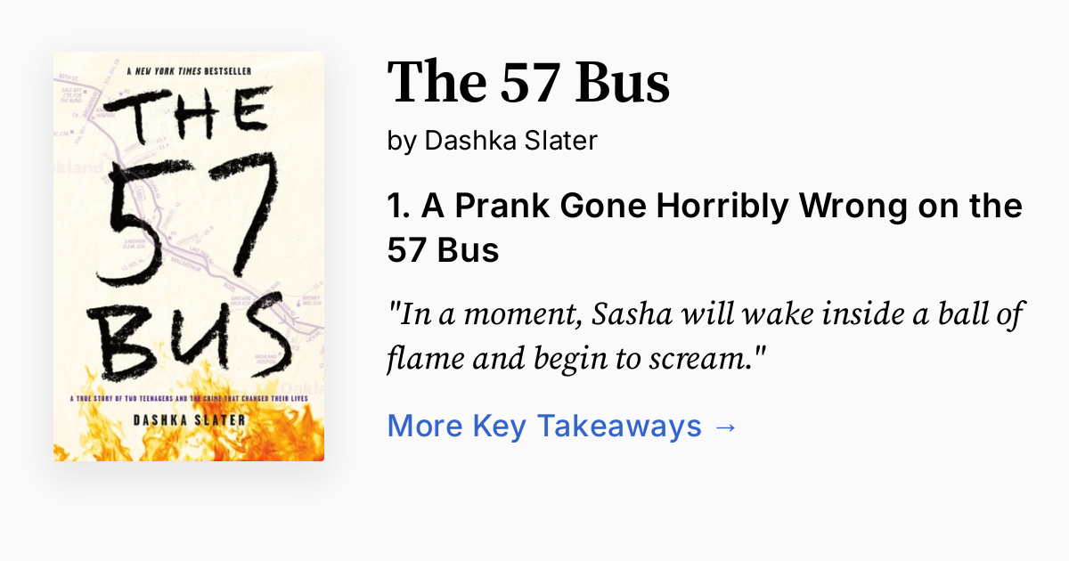 The 57 Bus by Dashka Slater | Summary, Quotes, FAQ, Audio