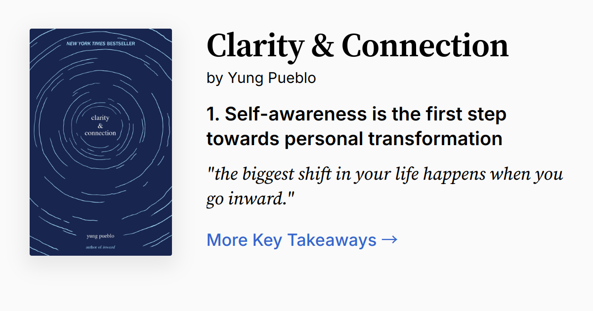 Clarity & Connection | Summary, Audio, Quotes, FAQ