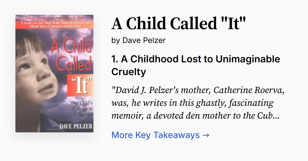 A Child Called "It" | Summary, Audio, Quotes, FAQ