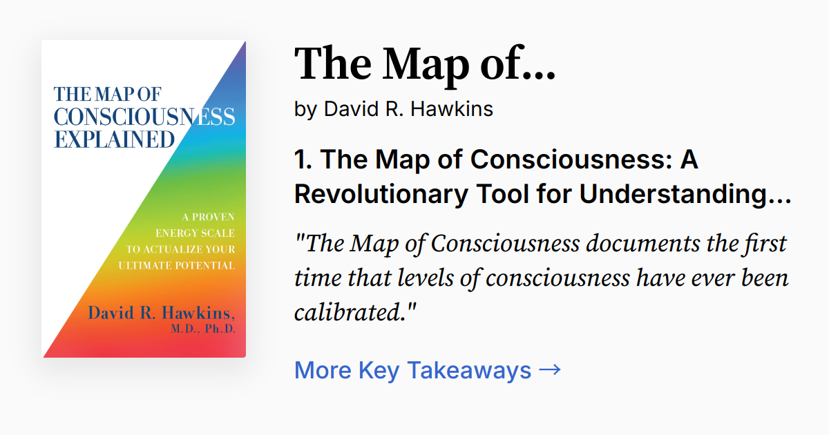 The Map of Consciousness Explained | Summary, Quotes, FAQ, Audio