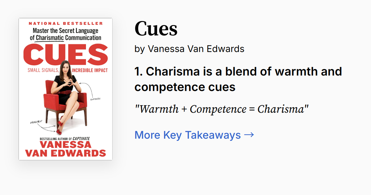 Cues by Vanessa Van Edwards | Summary, Quotes, FAQ, Audio