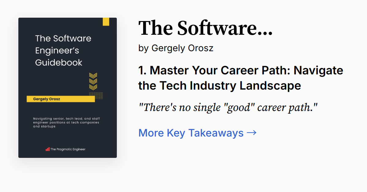 The Software Engineer's Guidebook | Summary, Quotes, FAQ, Audio