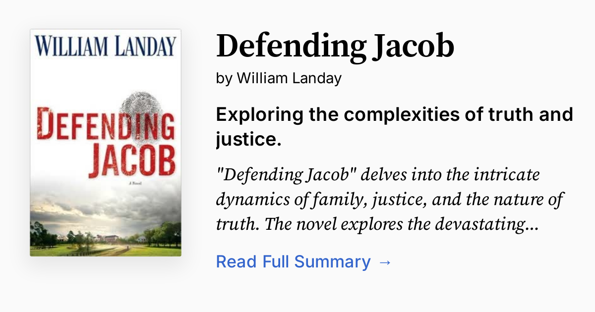 Defending Jacob | Summary, Analysis, FAQ