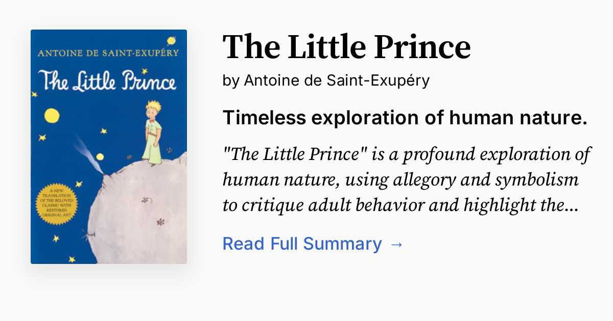The Little Prince | Summary, Analysis, FAQ