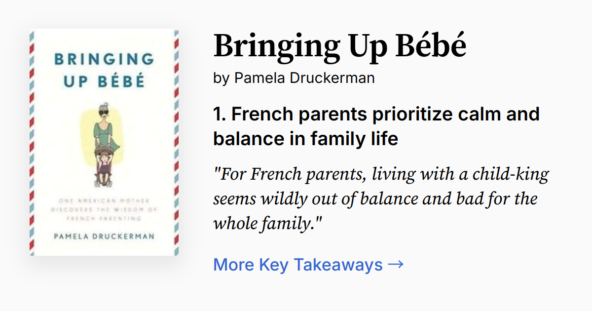 Bringing Up Bébé | Summary, Quotes, FAQ, Audio