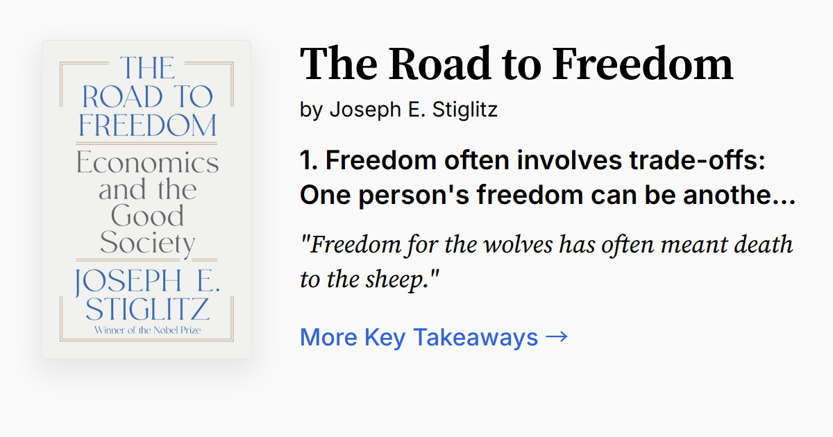 The Road to Freedom | Summary, Audio, Quotes, FAQ