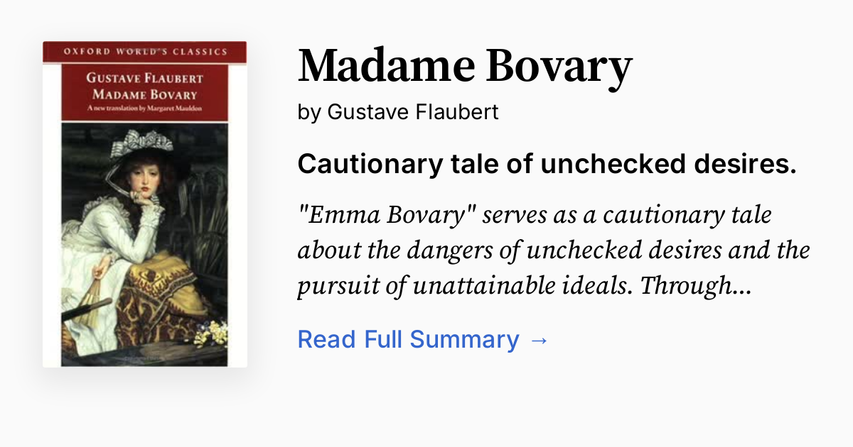 Madame Bovary by Gustave Flaubert | Summary, Audio, Analysis, FAQ