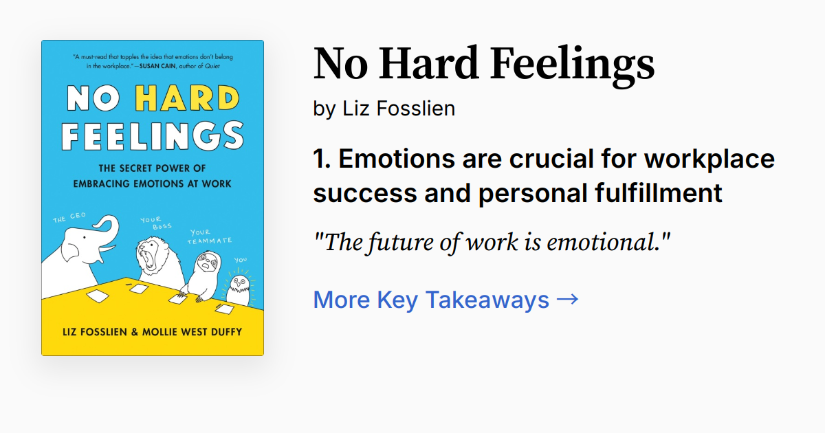 No Hard Feelings Summary Audio Quotes Faq 6989