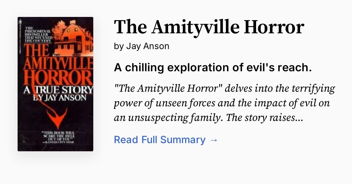 The Amityville Horror | Summary, Audio, Analysis, FAQ
